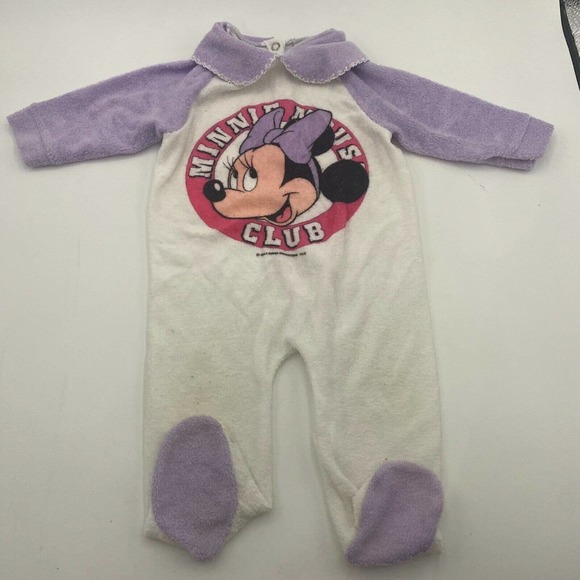 Disney | Pajamas | Vintage Disney Jog Togs Outfit Minnie Mouse Terry ...